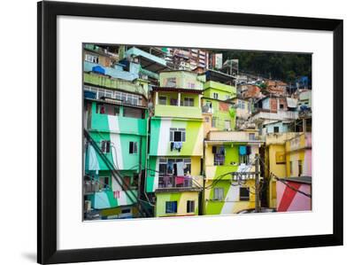 Colorful Painted Buildings of Favela in Rio De Janeiro Brazil ...