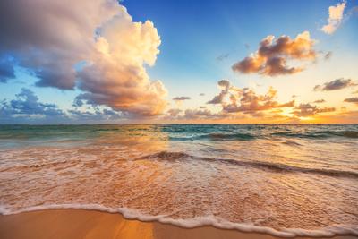 'Beautiful Cloudscape over Caribbean Sea, Sunrise Shot' Photographic ...