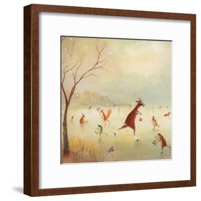 The Winter Skaters Art Print by DD McInnes | Art.com