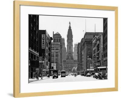 1950s Downtown Philadelphia,, PA Looking South Down North Broad Street ...