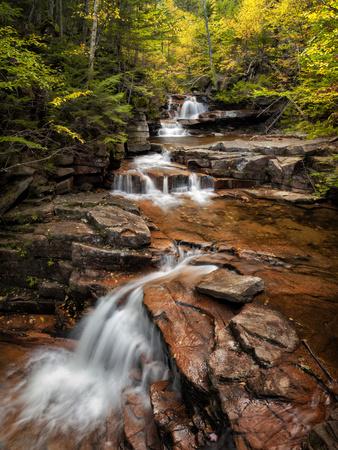 'USA, New Hampshire, White Mountains, Vertical panorama of Coliseum ...