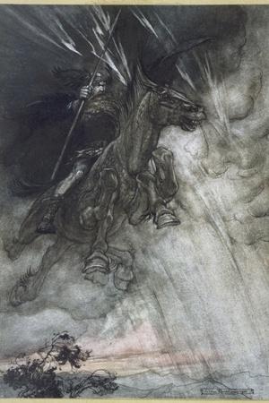 'Odin, Wotan Rides, Rackham' Giclee Print - Arthur Rackham | Art.com