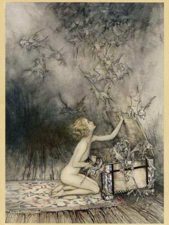 Pandora and Her Box Photographic Print - Arthur Rackham | Art.com