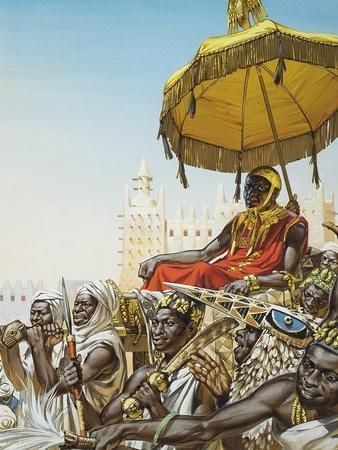 'Mansa Kankan Musa I, 14th Century King of the Mali Empire' Giclee ...