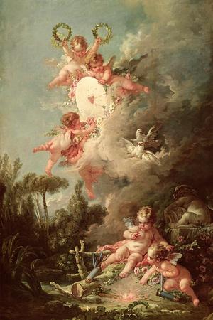 Cupid's Target, from "Les Amours Des Dieux," 1758 Giclee Print ...