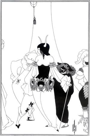 Illustration for "The Masque of the Red Death" by Edgar Allan Poe, 1895 ...
