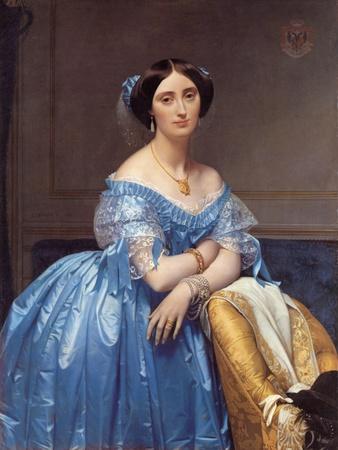 'Portrait of the Princesse De Broglie, 1853' Giclee Print - Jean ...