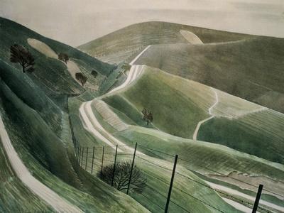 'Chalk Paths, 1935' Giclee Print - Eric William Ravilious | Art.com