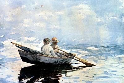 'Rowing the Boat, 1880' Giclee Print - Winslow Homer | Art.com