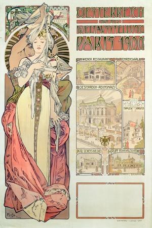 'Poster Advertising 'Austria at the International Exposition, Paris ...