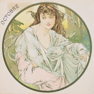 'October, 1899 (Detail)' Giclee Print - Alphonse Mucha | Art.com