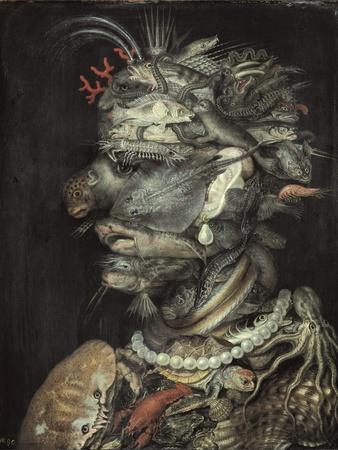 'Water (Aqua)' Art Print - Giuseppe Arcimboldo | Art.com