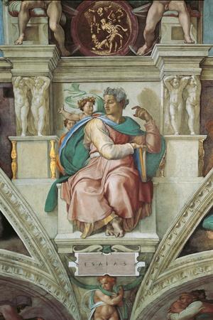 'Sistine Chapel Ceiling, Prophet Isaiah' Art Print - Michelangelo ...