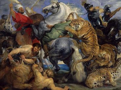 'The Tiger Hunt, 1616' Art Print - Peter Paul Rubens | Art.com