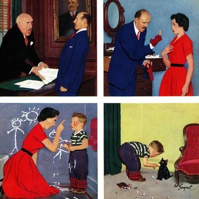 '"Anger Transference", March 20, 1954' Giclee Print - Richard Sargent ...