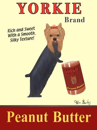 'Yorkie Peanut Butter' Premium Giclee Print - Ken Bailey | Art.com