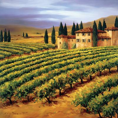 'Villa in the Vinyards of Tuscany' Giclee Print - Tim Howe | Art.com