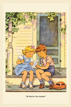 'Be Kind to One Another' Art Print - Kay Draper | Art.com