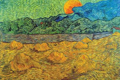 'Rising Moon' Art Print - Vincent van Gogh | Art.com