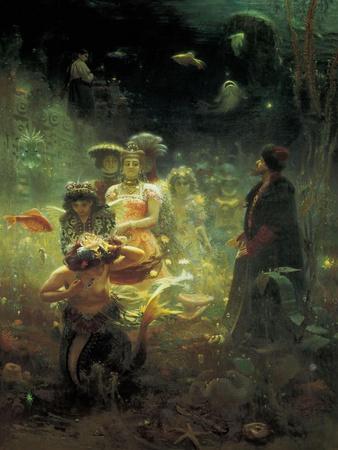 'Sadko In The Underwater Kingdom' Art Print - Ilya Repin | Art.com