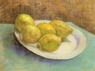 'Still Life with Lemons on a Plate, 1887' Giclee Print - Vincent van ...