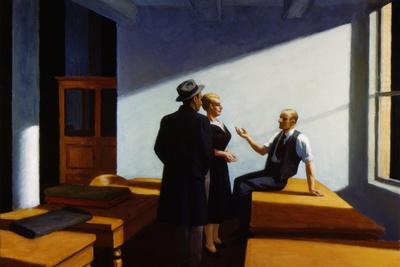 'Conference at Night' Giclee Print - Edward Hopper | Art.com