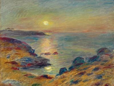 Sunset at Douarnenez, Ca, 1883 Giclee Print - Pierre-Auguste Renoir ...