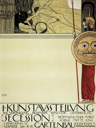 Poster for the First Art Exhibition of the Secession Art Movement, 1898 ...