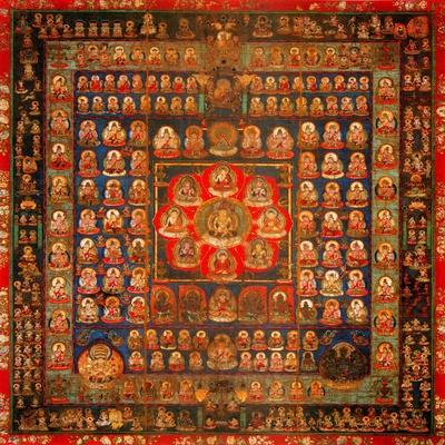 'Garbhadhatu Mandala, 8th-9th Century' Giclee Print | AllPosters.com