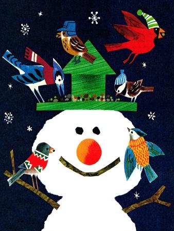 'Snowman and Friends - Jack and Jill, January 1980' Giclee Print ...