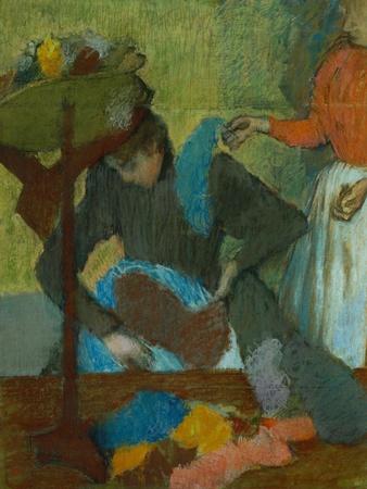 'At the Milliner (Chez La Modiste), 1898' Giclee Print - Edgar Degas ...