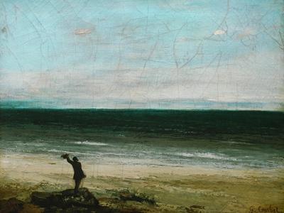 'Palavas or the Artist by the Sea, 1854' Giclee Print - Gustave Courbet ...