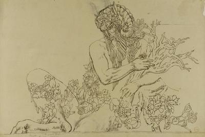 'Carton 49. Etude du Grand Pan pour "Jupiter et Sémélé"' Giclee Print ...