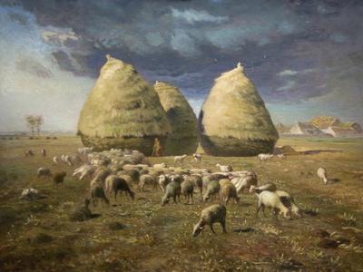 'Haystacks; Autumn 1874' Art Print - Jean-François Millet | Art.com