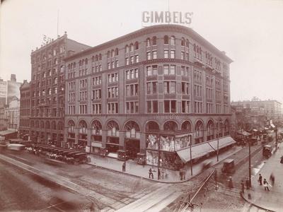 'Gimbel Brothers, Market Street at 9th, Southeast Corner, 1899' Giclee ...