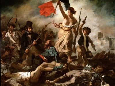 Liberty Leading the People (Oil on Canvas, 1830) Giclee Print ...