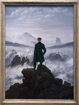 'The Wanderer above the Sea of Fog, C.1817 (Oil on Canvas)' Giclee ...
