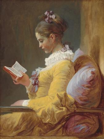 Young Girl Reading, by Jean-Honore Fragonard, c. 1770, French painting ...