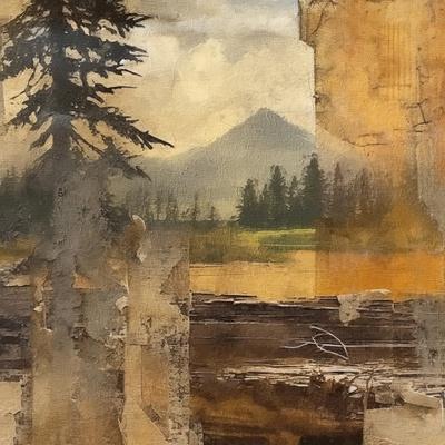 Rustic Collage 5 Art Print - Willow Studio | Art.com