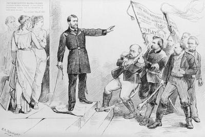 'Ulysses Grant Vetoing Congress Bill' Giclee Print | Art.com