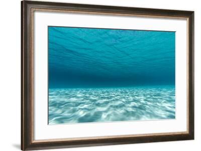 Underwater Photograph of a Textured Sandbar in Clear Blue Water Near ...