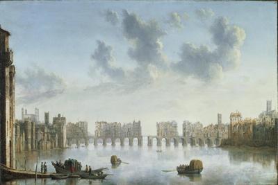 'United Kingdom, London, Old London Bridge, from Northern Bank by ...