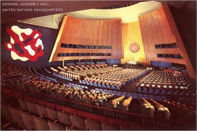 'United Nations General Assembly Hall, New York City' Art Print | Art.com