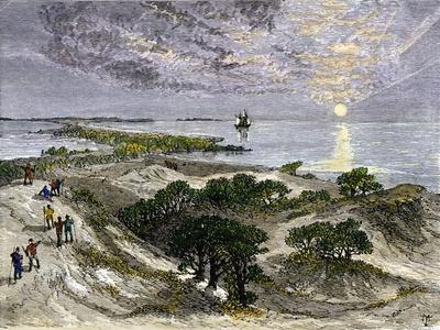 'United States, State of Virginia: English Settlers on Roanoke Island ...