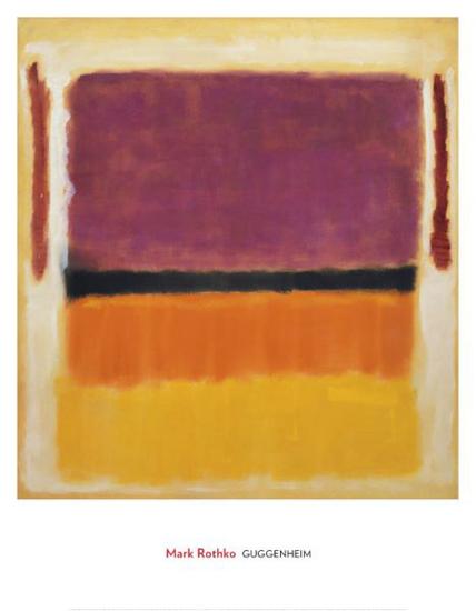 Untitled (Violet, Black, Orange, Yellow on White and Red), 1949 Art ...