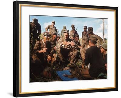 US Special Forces Capt. Vernon Gillespie Questioning Two Captured Viet ...