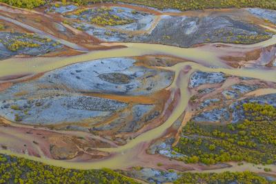 'USA, Alaska, Brooks Range, Arctic National Wildlife Refuge. Aerial of ...