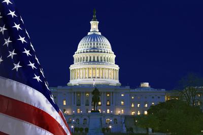 Flag Over Capitol Building
