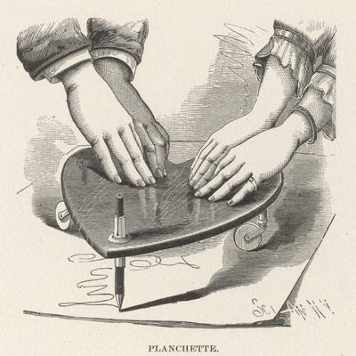 Using Planchette in a Seance Art Print | Art.com