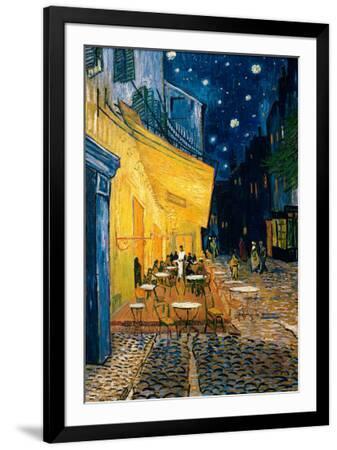 The Café Terrace on the Place du Forum, Arles, at Night, c.1888 Framed ...